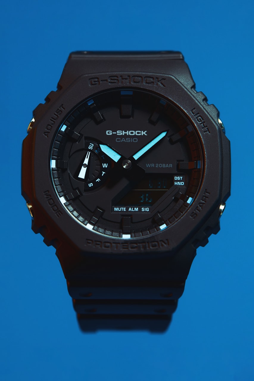 G-SHOCK GA-2100 Matte Black With Neon Accents | HYPEBEAST