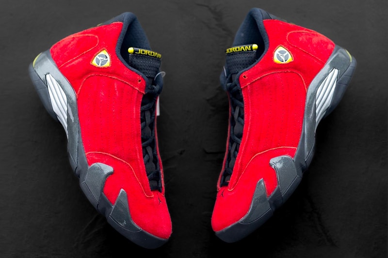 Check Out a Sample of the Air Jordan 14 “Ferrari” | Hypebeast