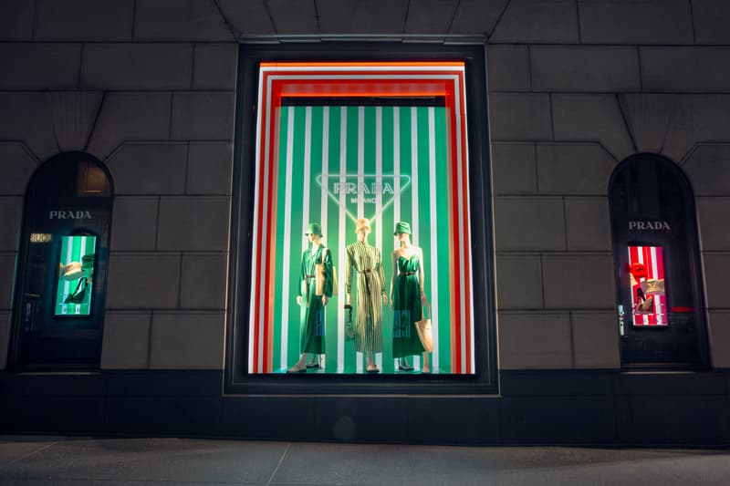 Prada Tropico Hypnotic Window Light Installation | Hypebeast