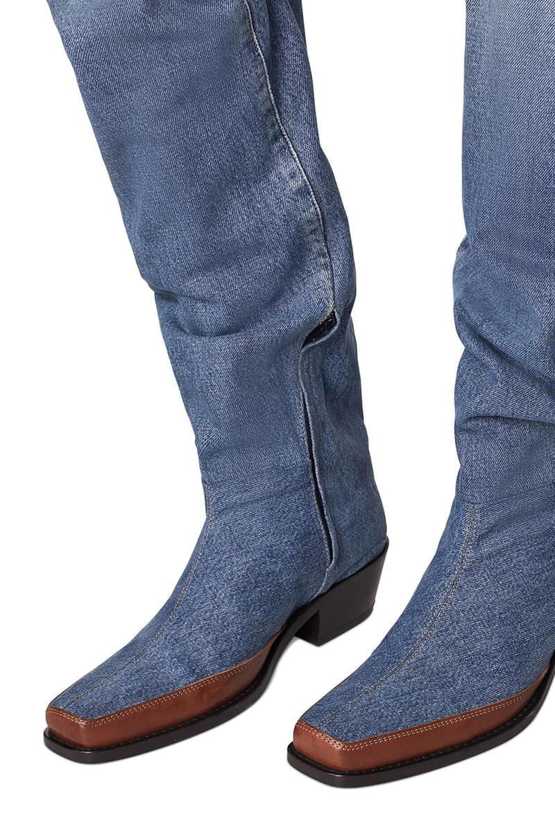 Glenn Martens' Diesel Drops SS22 Runway Jean-Boot Hybrid Glenn Martens' Diesel Drops SS22 Runway Jean-Boot Hybrid