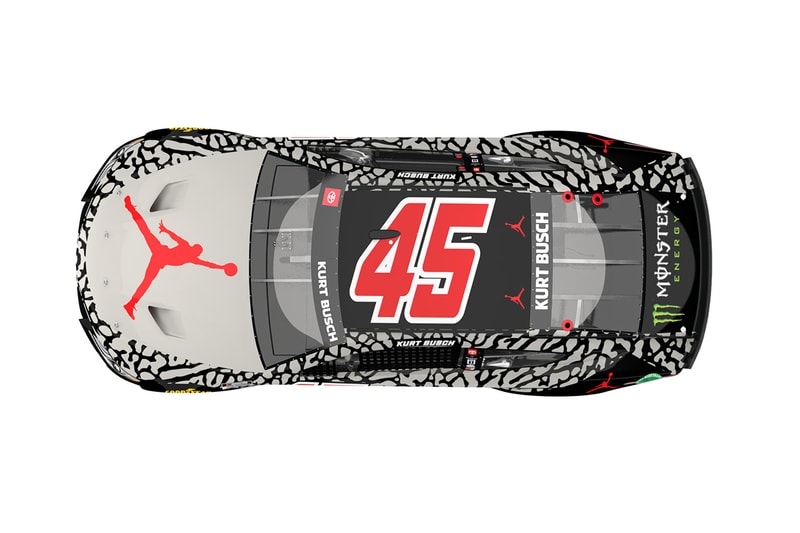 Kurt Busch Air Jordan 3 Black Cement Car Photos | Hypebeast