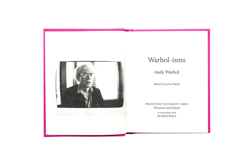 No More Rulers 'Warhol-isms' Book Release | Hypebeast