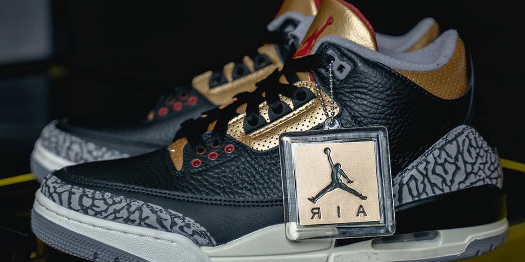 Exclusive Air Jordan 3 Black Gold Makeover | Hypebeast