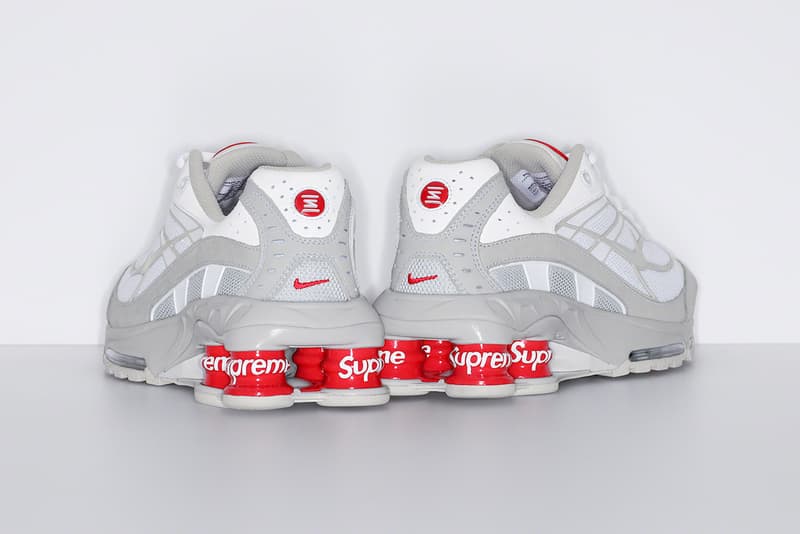 Nike e Supreme revelam colaboração usando icônico Nike Shox '4 Molas'