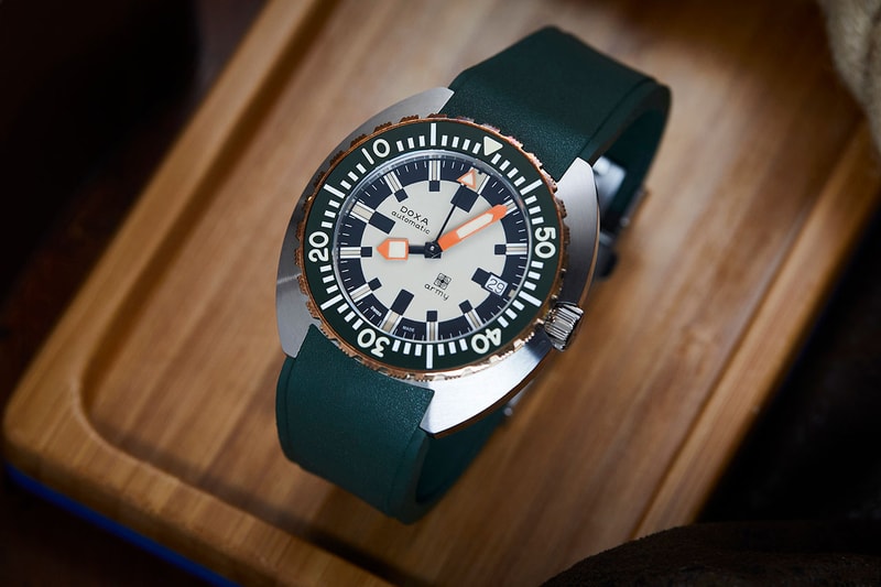 DOXA Reintroduces Stainless Steel Army Dive Watch | Hypebeast