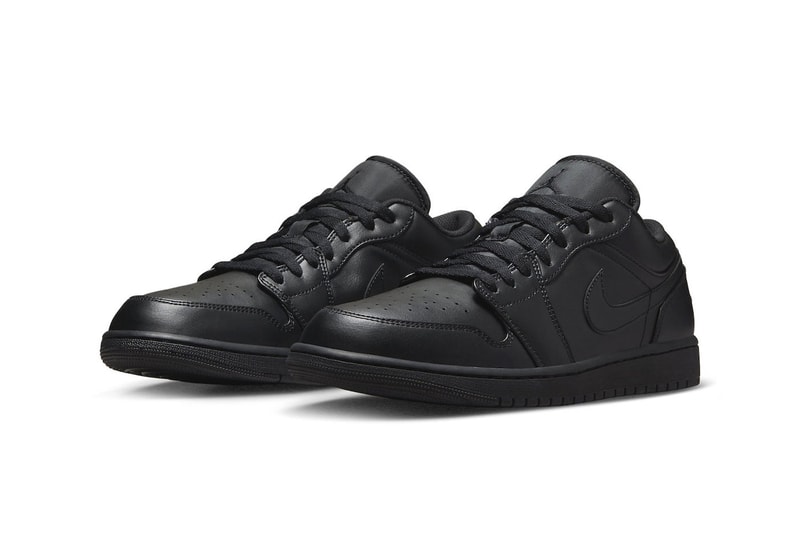 Air Jordan 1 Low and Mid Get Hit With "Triple Black" for Its September ...