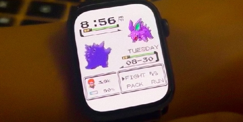 How To Get Custom 'Pokémon' Battle Apple Watch Face | HYPEBEAST