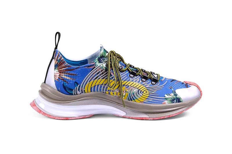 Gucci Drops Floral & Marble-Print Run Sneakers | Hypebeast
