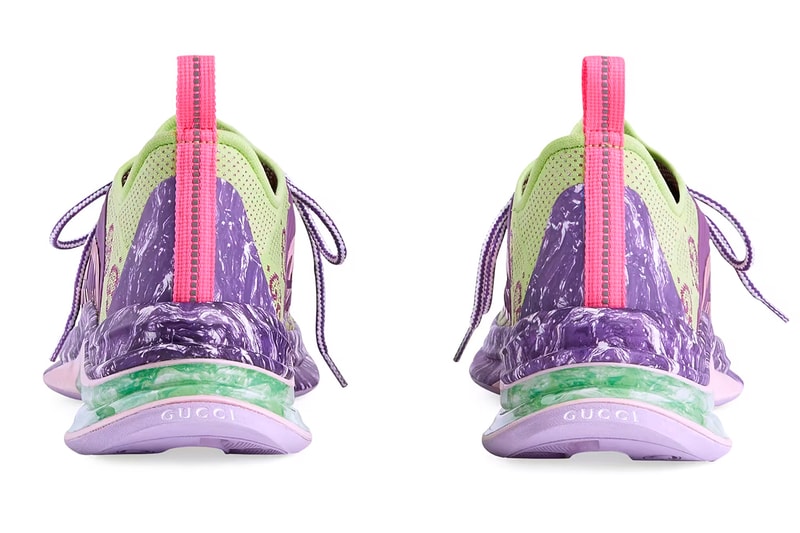 Gucci Drops Floral & Marble-Print Run Sneakers | Hypebeast