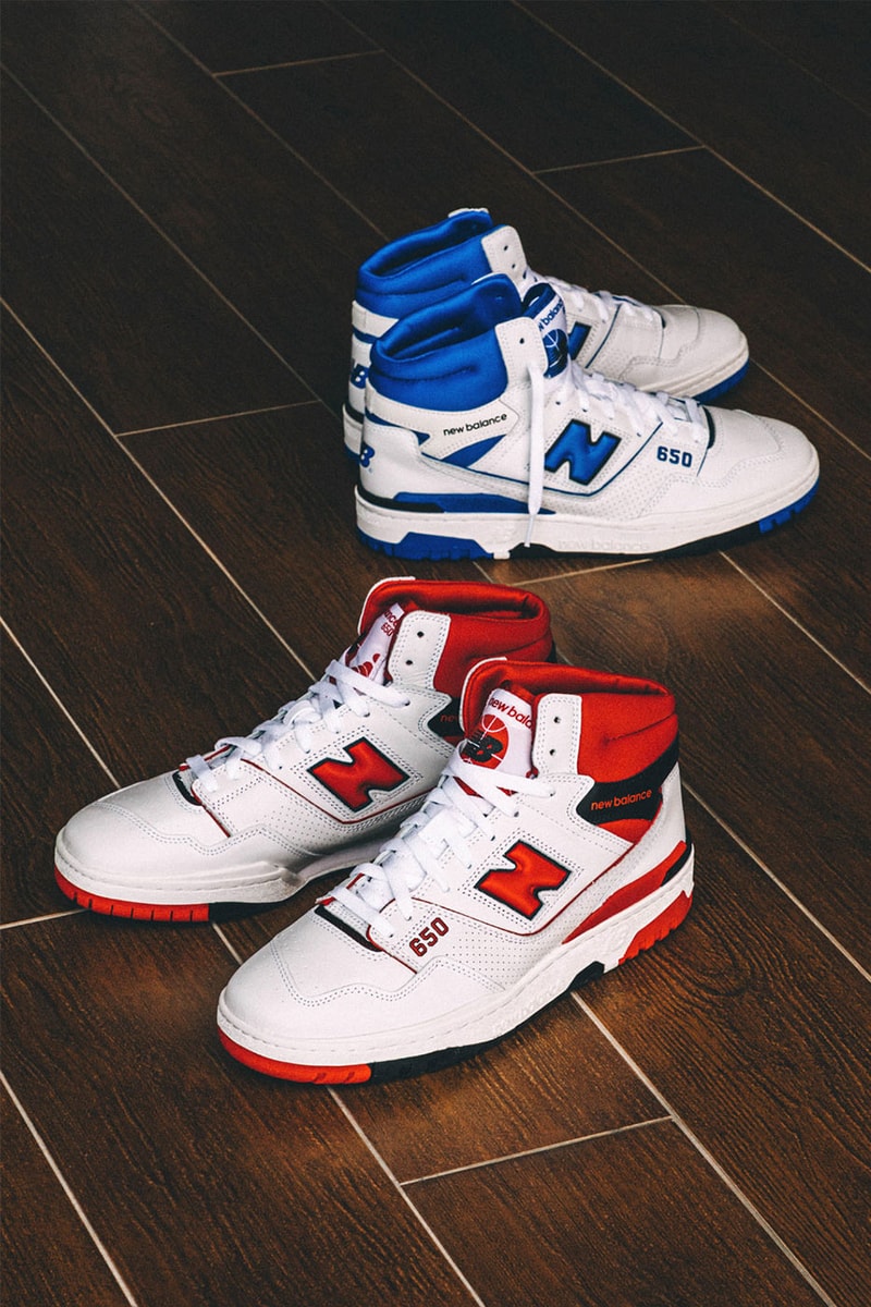 New Balance 650 "White/Red" and " Blue HBX Release | Hypebeast