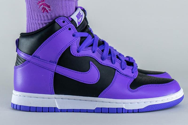 On-Foot Look Nike Dunk High "Purple/Black" | Hypebeast