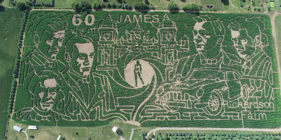 World's Largest Corn Maze Celebrates 60th Anniversary of James Bond ...