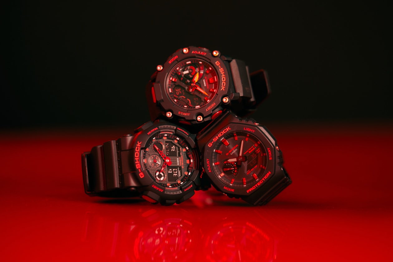 G-SHOCK Drops Bold, Industrial Ignite Red Series | Hypebeast