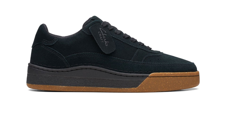 Clarks Presents Its Craft Court Lace Black Suede | Hypebeast