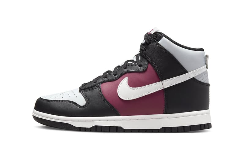 Nike Dunk High Arrives in New Black, White, Maroon Colorway | Hypebeast