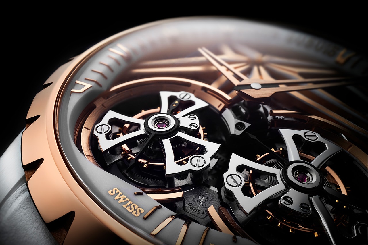 Roger Dubuis Drops Limited Edition Excalibur Double Tourbillon White ...