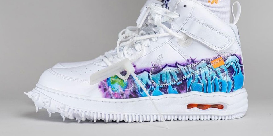 Off-White™ x Nike Air Force 1 Mid "Graffiti" DE0500-100 | Hypebeast