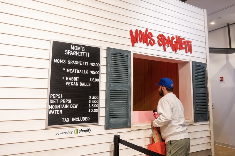 Eminem Mom's Spaghetti Soho NYC Pop-Up info | Hypebeast