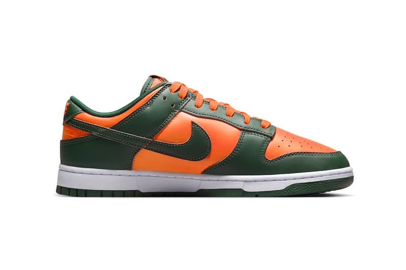 Nike Dunk Low "Miami Hurricanes" Release Info | Hypebeast