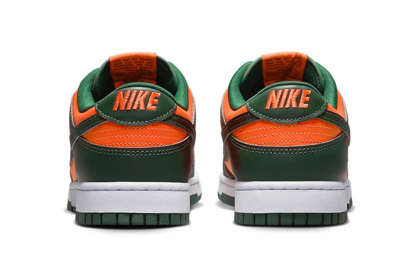 Nike Dunk Low "Miami Hurricanes" Release Info | Hypebeast