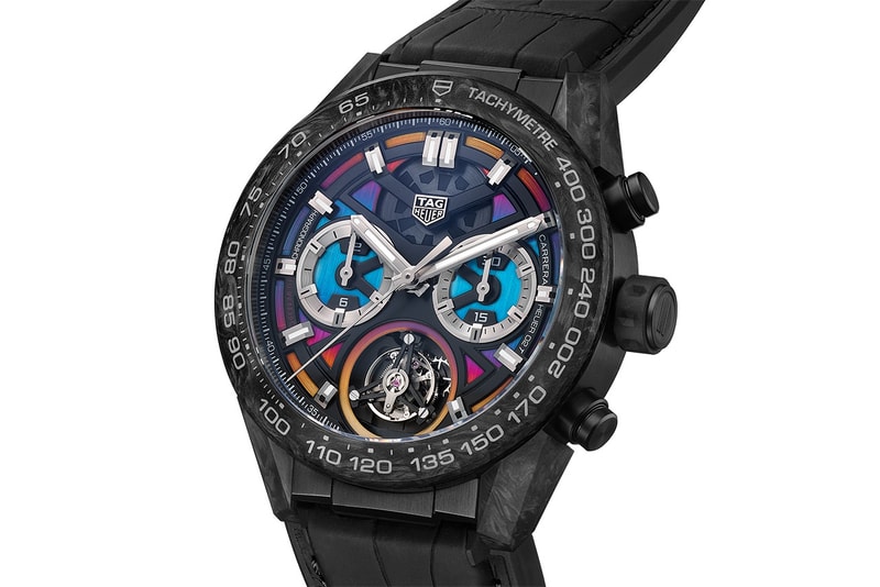 TAG Heuer Drops Limited Edition Rainbow Dial Polychrome Tourbillon ...