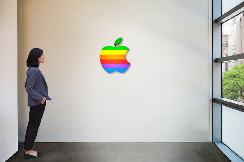 Rainbow Apple Logo Sign Appears at Sotheby's Auction | Hypebeast