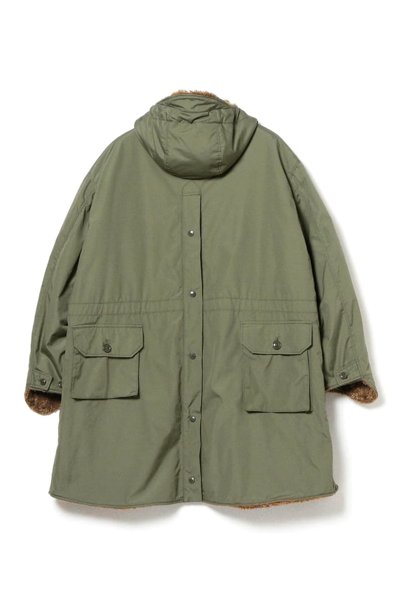 BEAMS PLUS Engineered Garments Reversible Field Fur Coat | Hypebeast