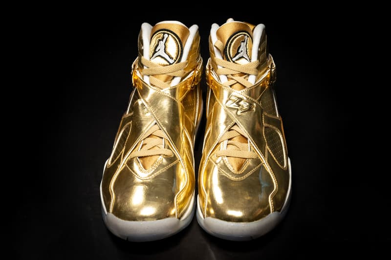 OVO Air Jordan 8 Golden Sample Drake Photos Info | Hypebeast
