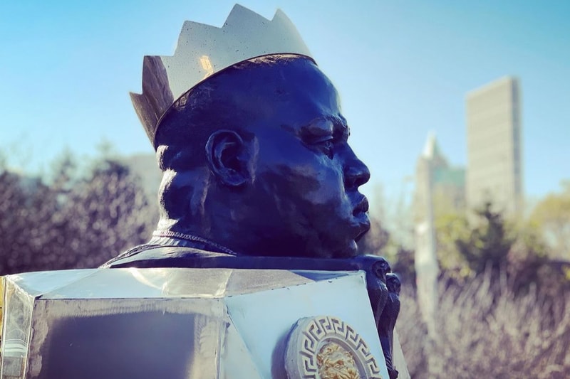 Notorious B.I.G. Statue Brooklyn Sherwin Banfield Art | Hypebeast