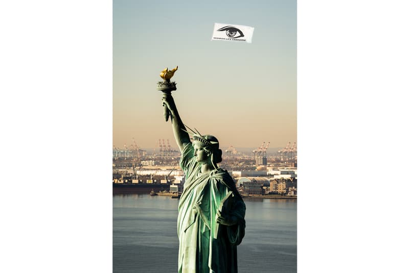 Woman Life Freedom 'Eyes on Iran' Installation NYC | Hypebeast Woman Life Freedom 'Eyes on Iran' Installation NYC | Hypebeast