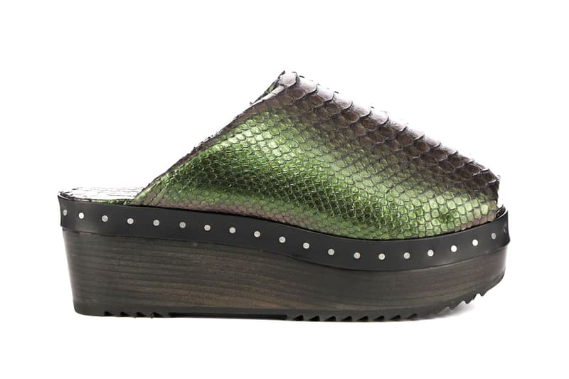 Rick Owens SS23 Edfu Plain Sabot Iridescent Python | Hypebeast
