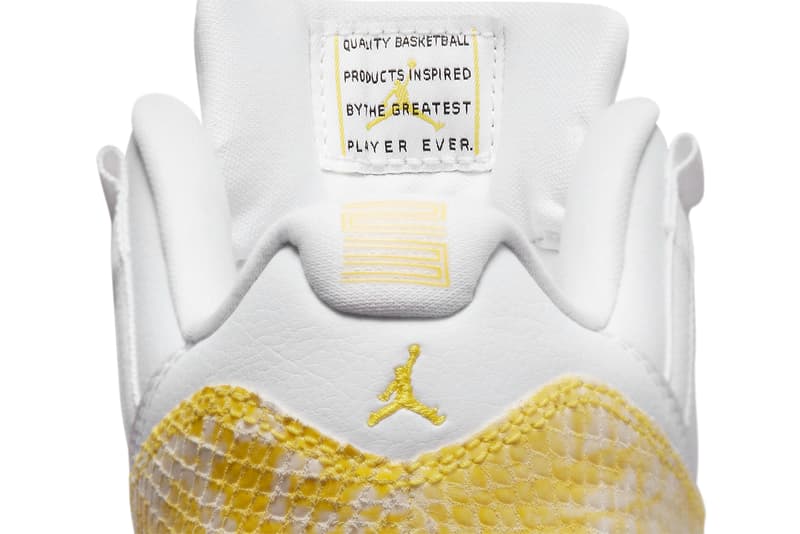 Air Jordan 11 Low Yellow Snakeskin AH7860-107 Release | Hypebeast