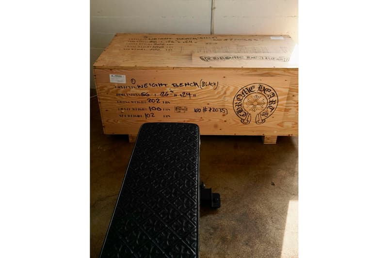 Chrome Hearts Rogue Weight Bench Closer Look | Hypebeast
