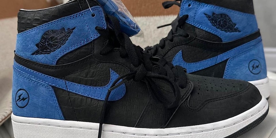fragment design x Air Jordan 1 High "Croc" Sample First Look | Hypebeast