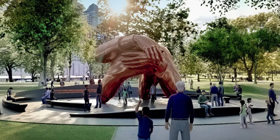 Hank Willis Thomas' Racial Equity Monument 'The Embrace' To Open in ... Hank Willis Thomas' Racial Equity Monument 'The Embrace' To Open in ...