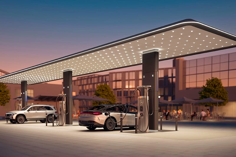 High speed ev charging stations store