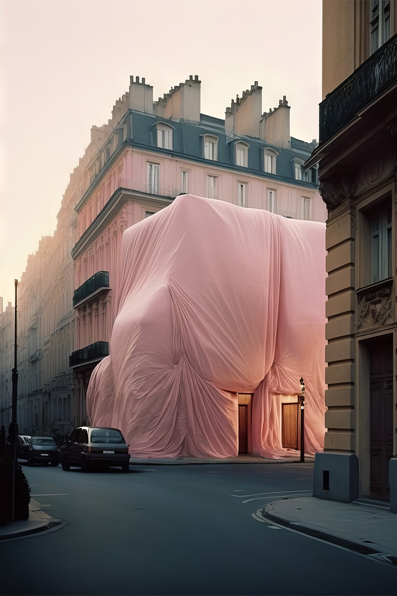 Andrés Reisinger Creates Surrealist Pink Facades | Hypebeast