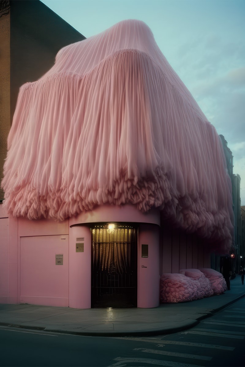 Andrés Reisinger Creates Surrealist Pink Facades | Hypebeast