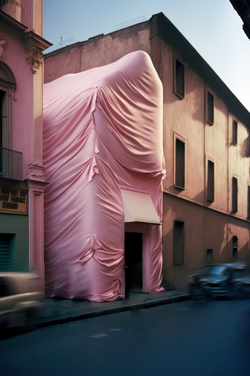 Andrés Reisinger Creates Surrealist Pink Facades | Hypebeast