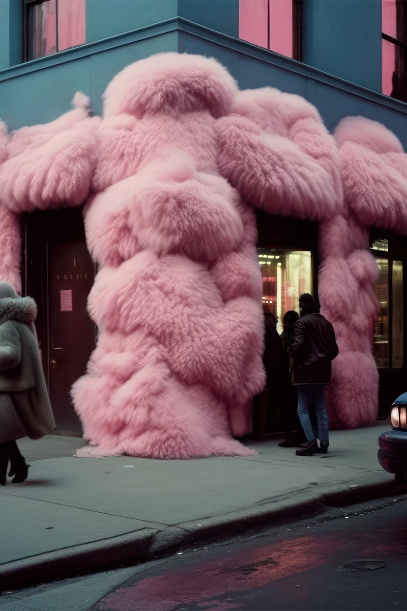 Andrés Reisinger Creates Surrealist Pink Facades | Hypebeast