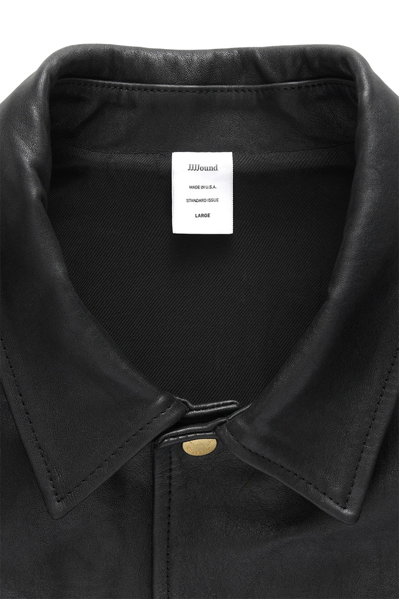JJJJound Leather Jacket Black Release Date | Hypebeast