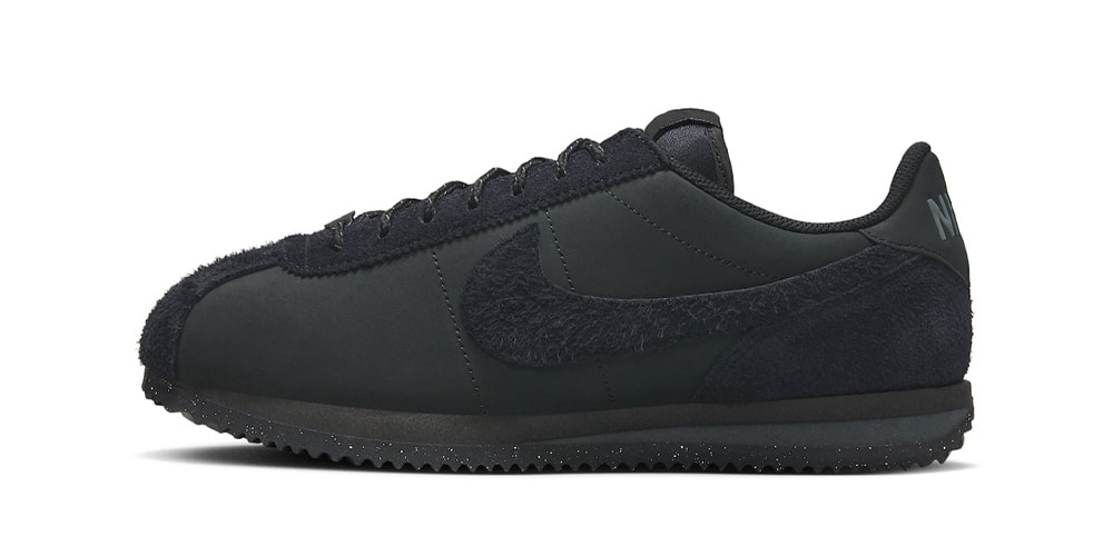 Nike Cortez PRM "Triple Black" FJ5465-010 Release | Hypebeast