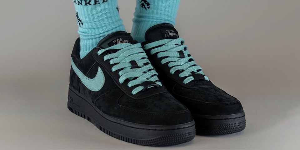 On-Feet Look Tiffany & Co. x Nike Air Force 1 Low | Hypebeast