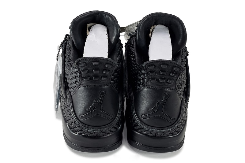Air Jordan 4 Premium "Black Woven" Detailed Look | Hypebeast