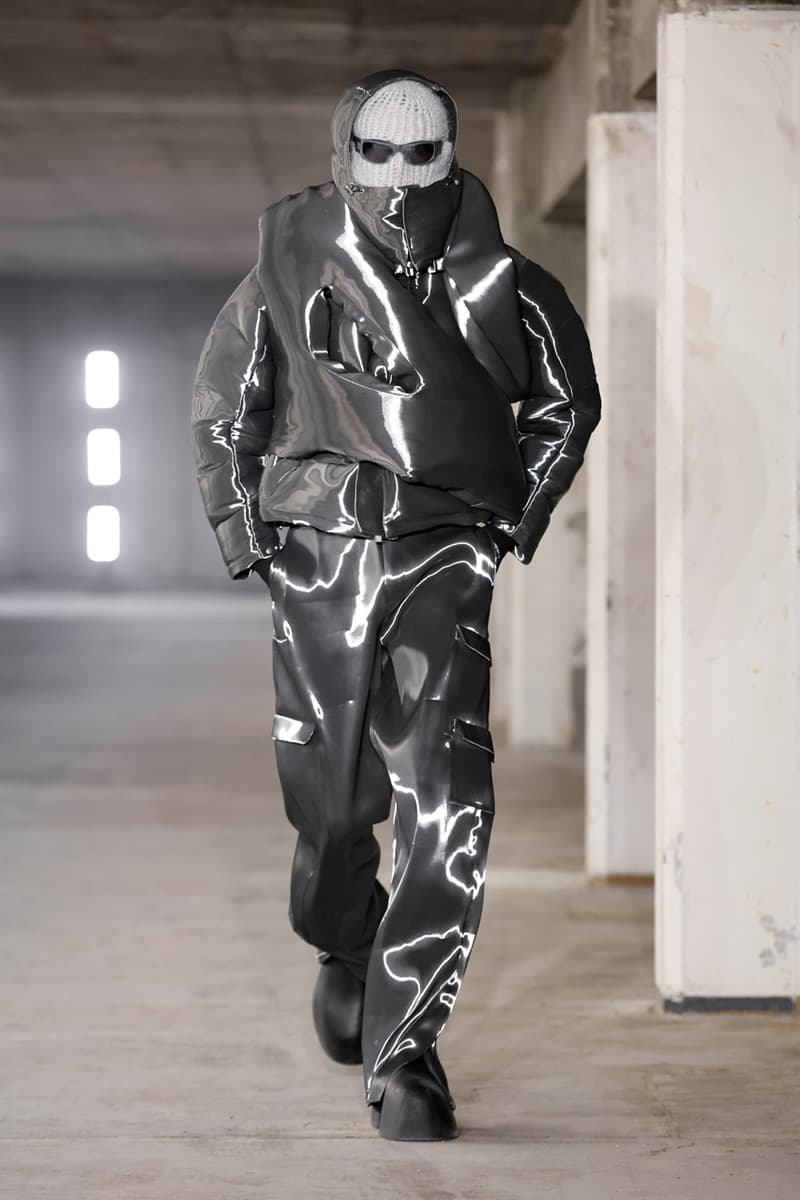 HELIOT EMIL FW23 Model on Fire at Paris Fashion Week | Hypebeast