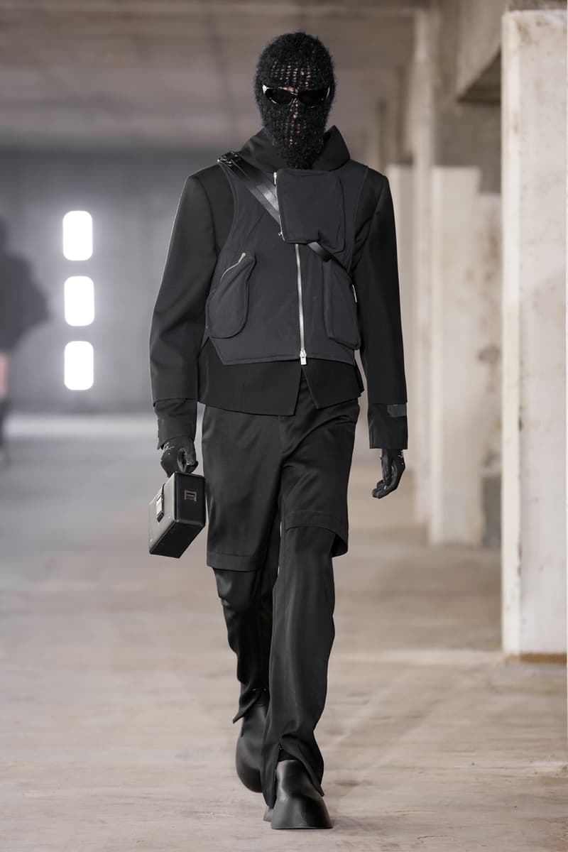 HELIOT EMIL FW23 Model on Fire at Paris Fashion Week | Hypebeast