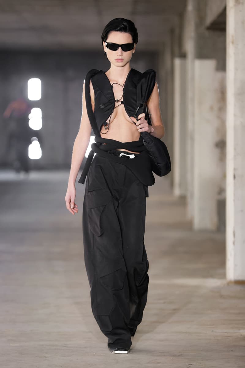 HELIOT EMIL FW23 Model on Fire at Paris Fashion Week | Hypebeast