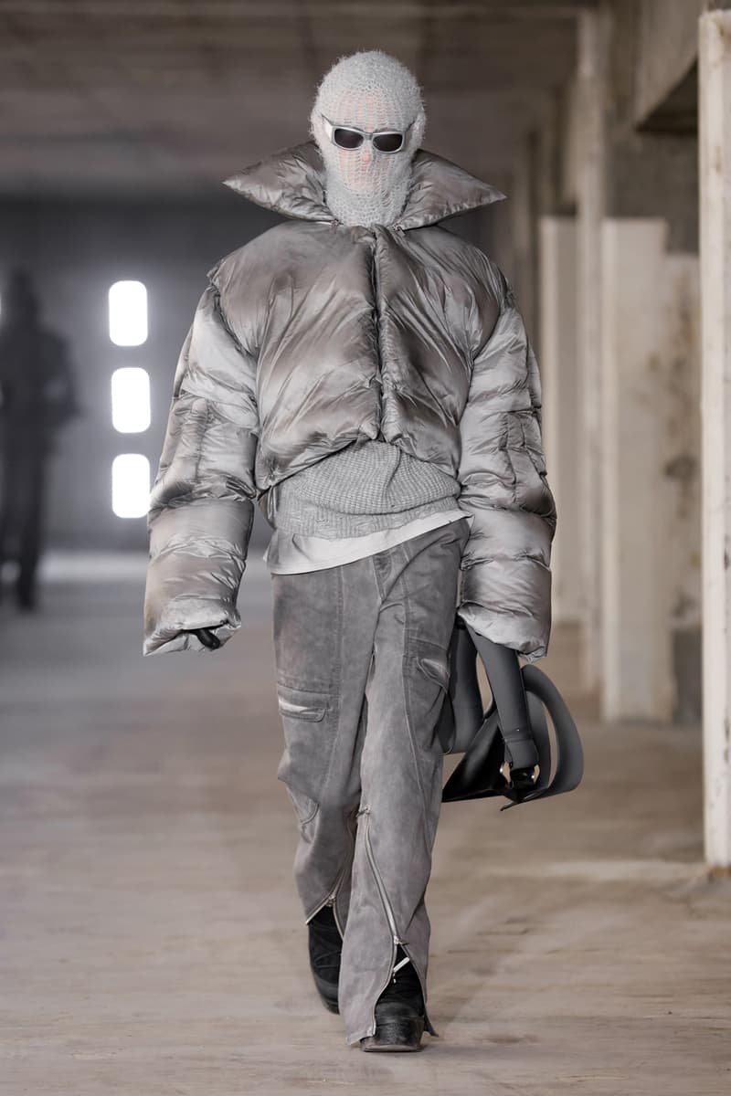 HELIOT EMIL FW23 Model on Fire at Paris Fashion Week | Hypebeast