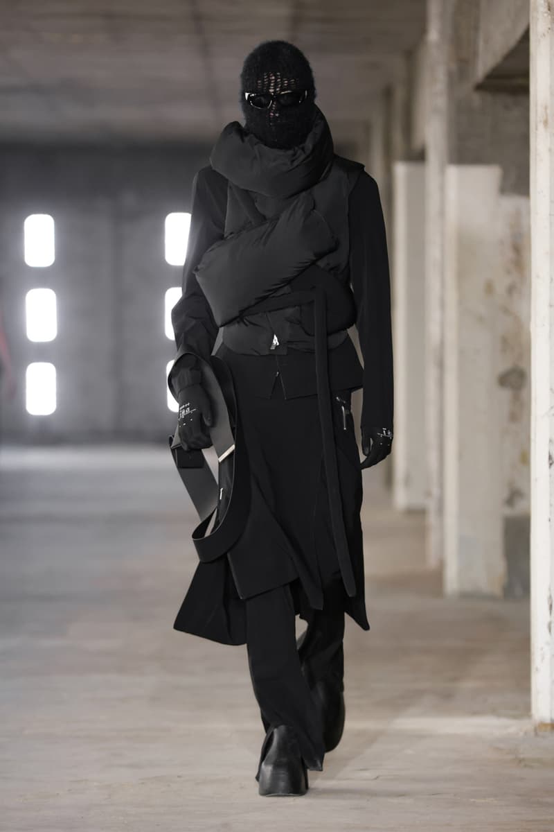 HELIOT EMIL FW23 Model on Fire at Paris Fashion Week | Hypebeast