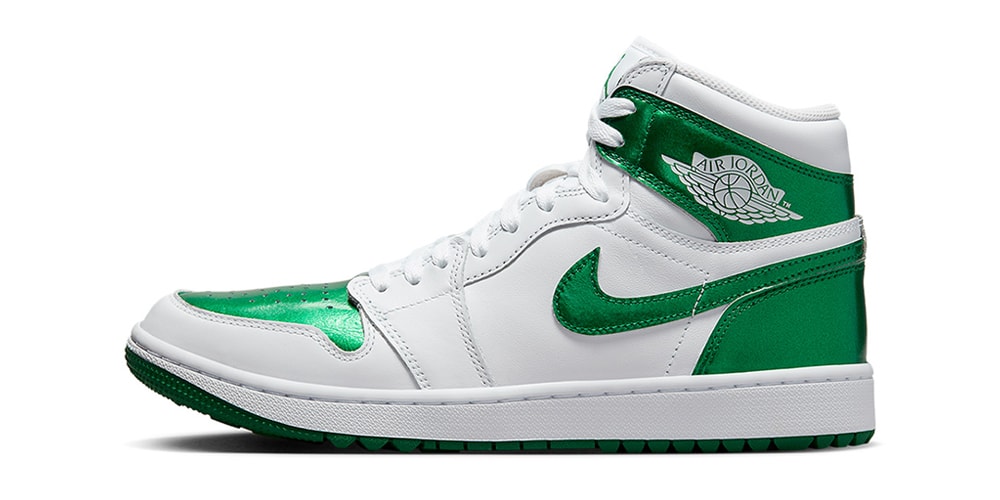 Air Jordan 1 High Golf in Metallic Green DQ0660-130 | Hypebeast